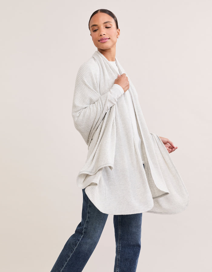 Big Sky Wrap - Heather Ash